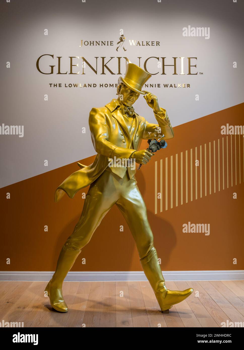 Johnnie walker striding man statue hi-res stock photography and images ...
