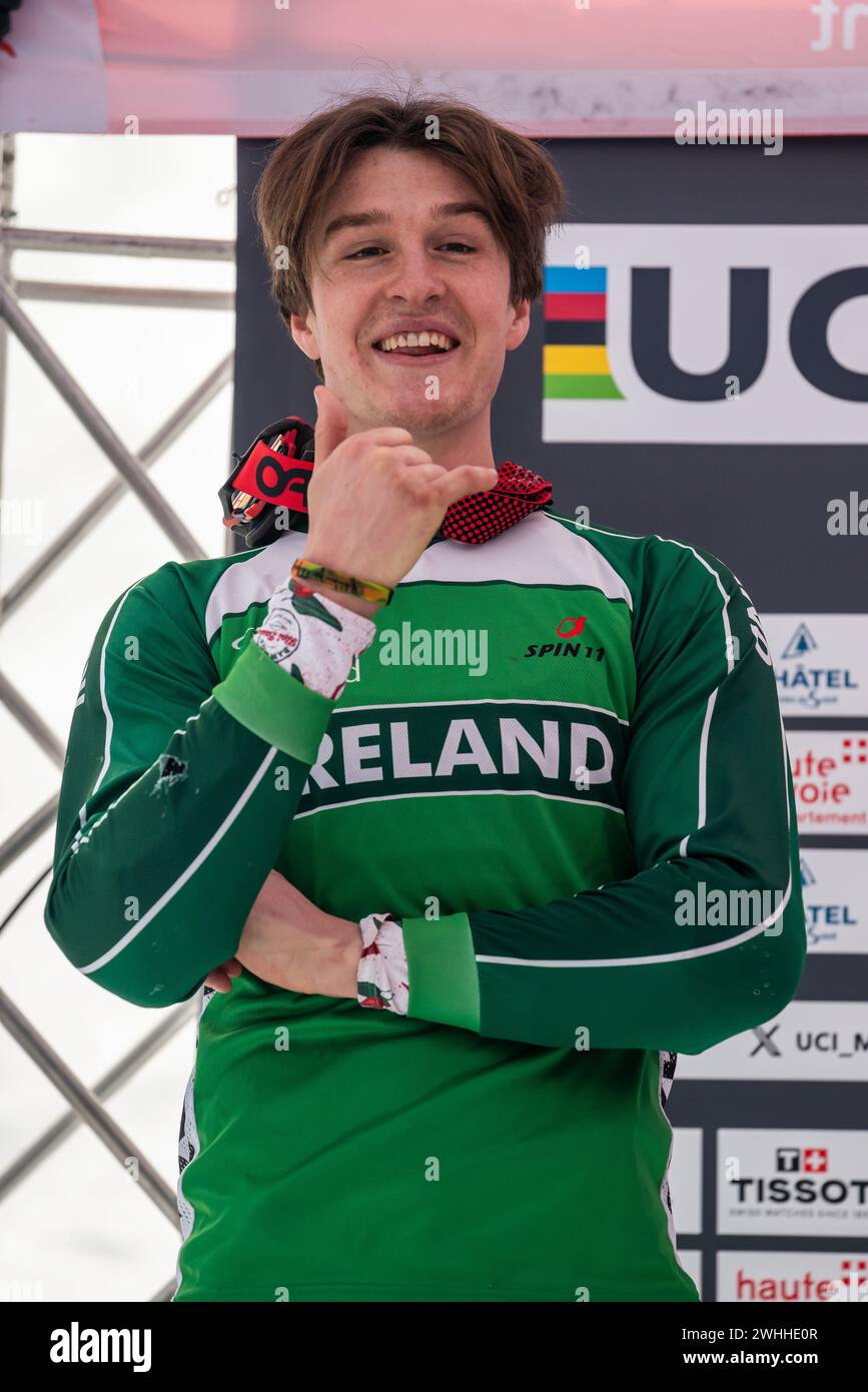 Henry KERR of, Ireland. , . UCI Snow Bike World Championships on ...