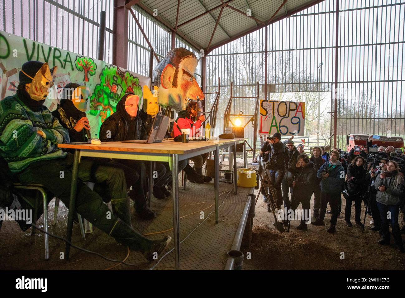 Swedish environmental activist Greta Thunberg and protesters take part ...