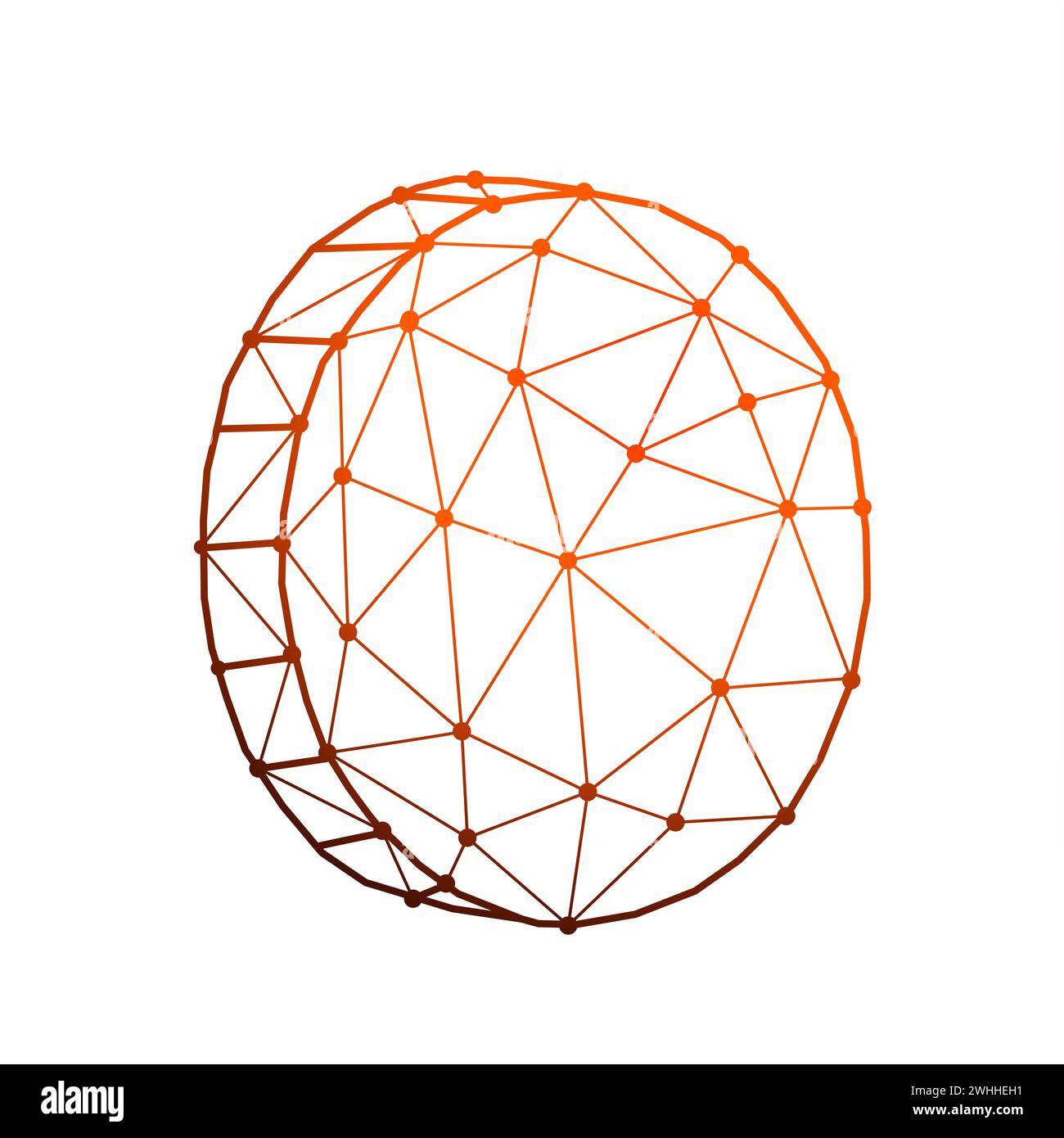 Coin polygonal vector illustration isolated on white background Stock ...