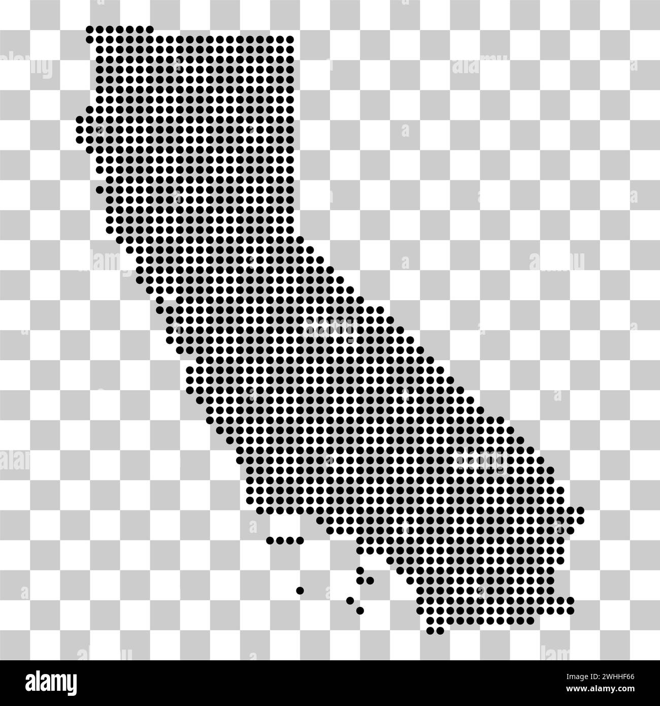 California map shape, united states of america. Flat concept icon ...