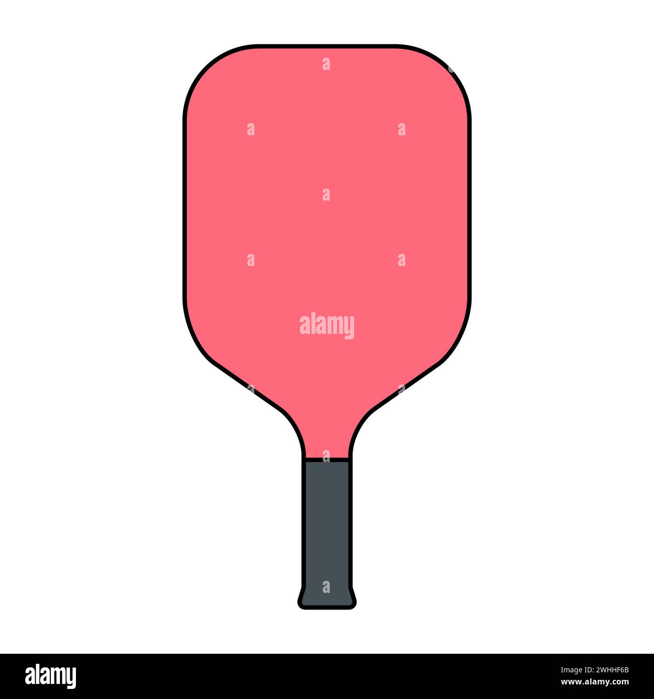 Pickleball racket sport, indoor paddle icon, web flat symbol vector ...