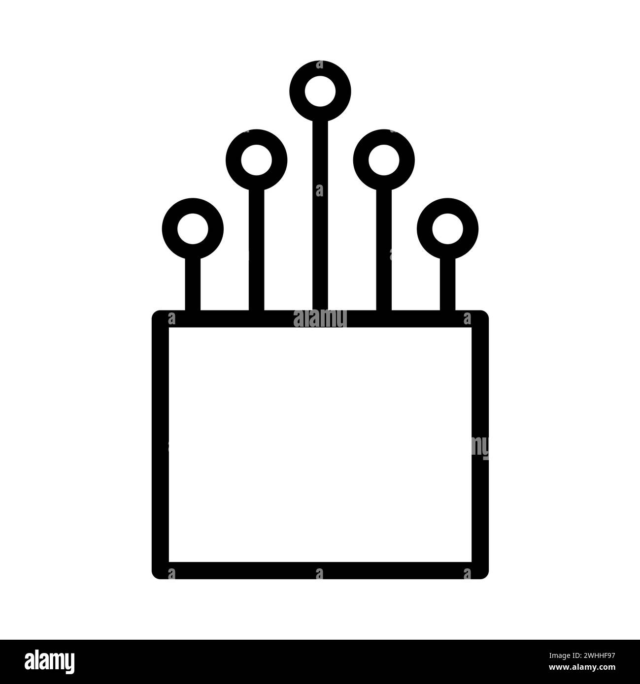 Optical cable icon, technology information wire web network, digital ...