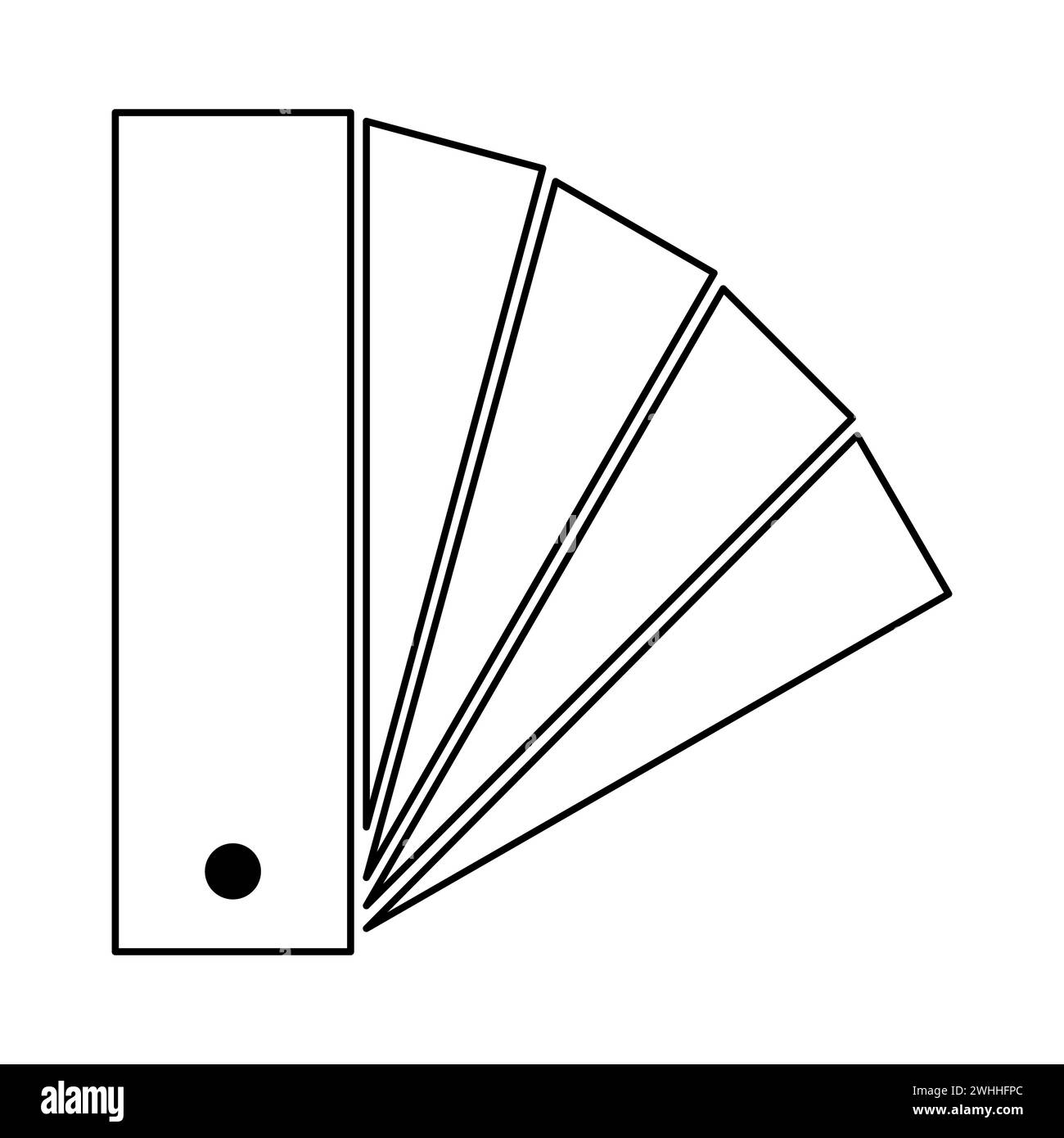 Pantone color icon, colorful graphic catalog symbol, color template web ...