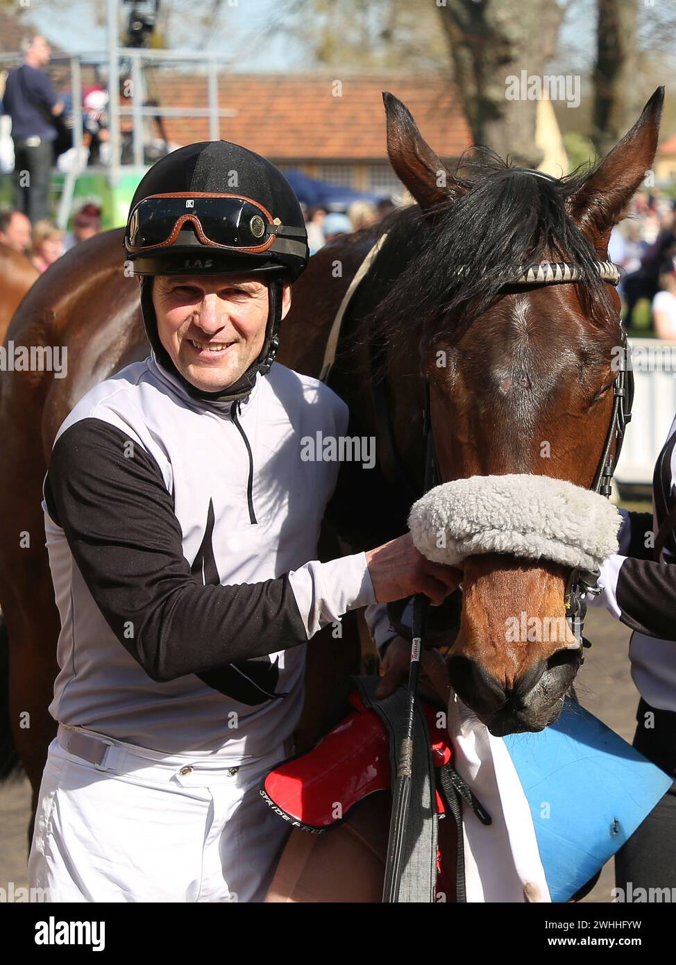 Jozef Bojko wins the 3rd race on 04/22/2023 in the Magdeburg Herrenkrug ...