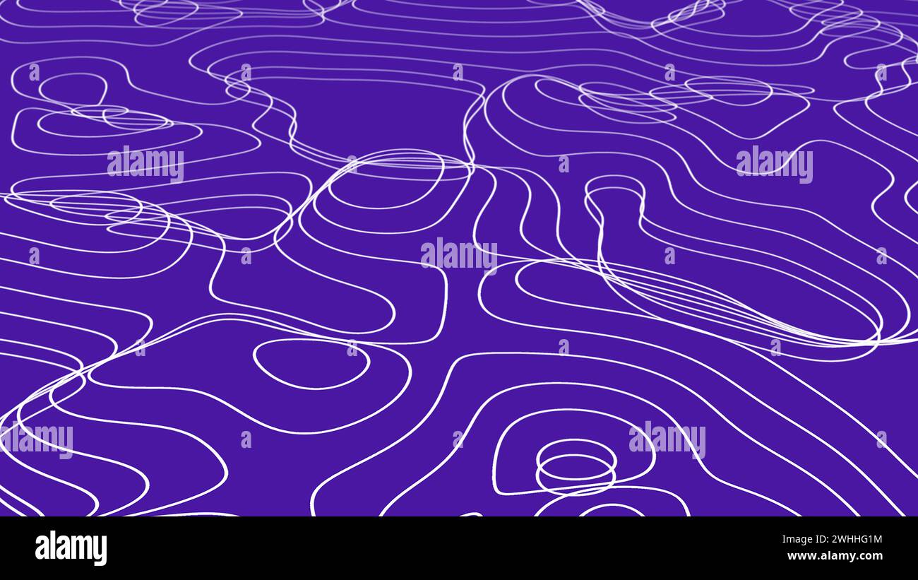 Purple 3D Topographic map background concept abstract background. Space ...