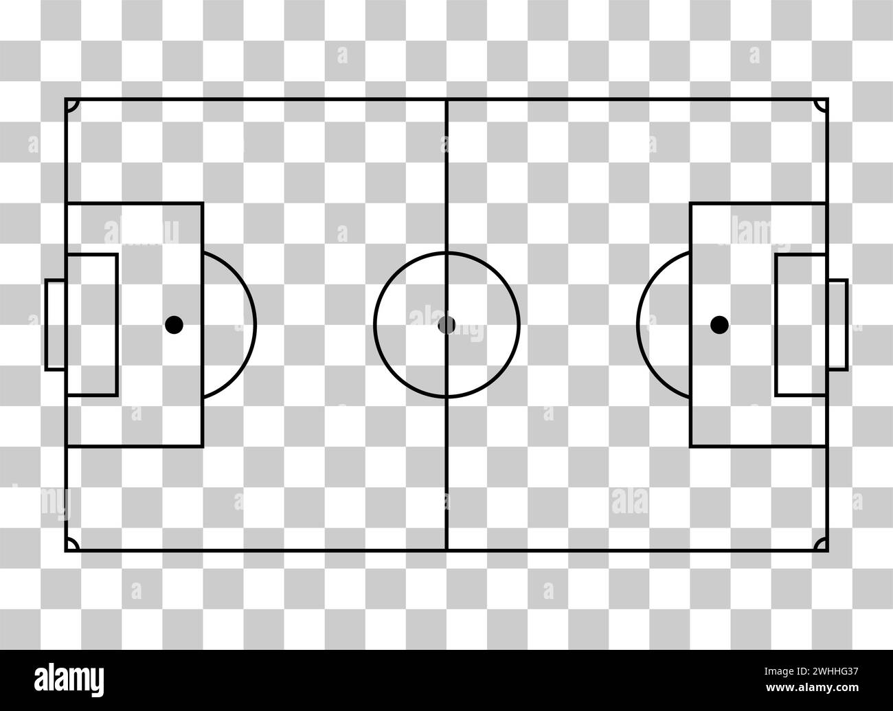 Football field sport icon, soccer game area sign, web template vector ...