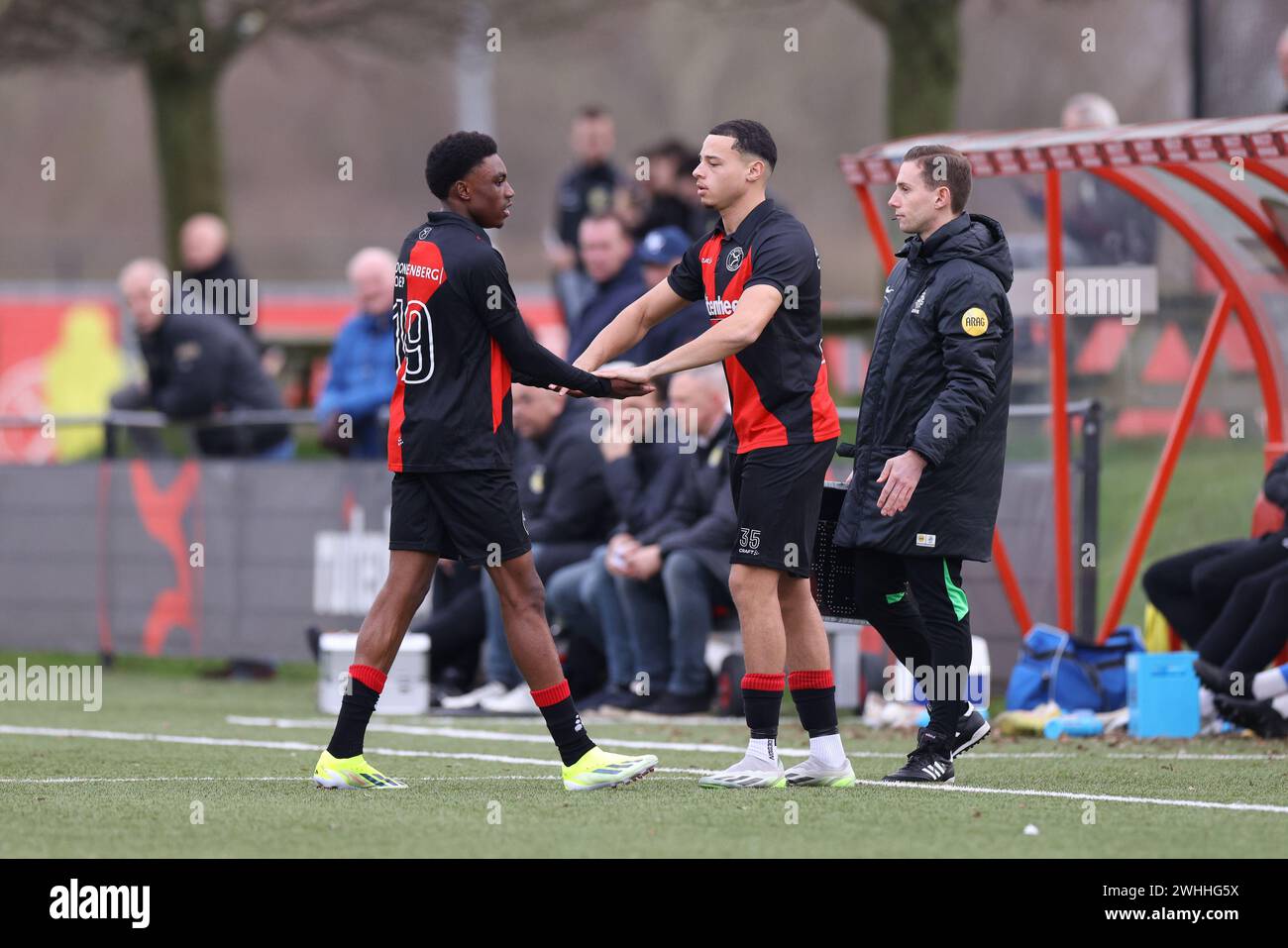 Almere, Netherlands. 10th Feb, 2024. ALMERE, 10-02-2024, Yanmar stadium ...