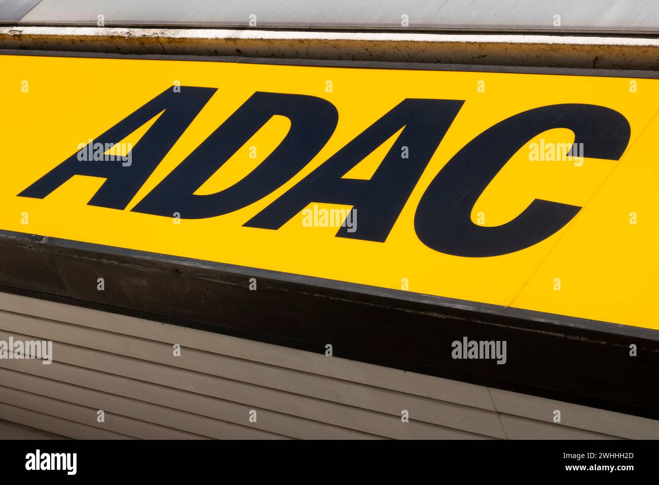 Facade with sing and logo of ADAC Stock Photo - Alamy