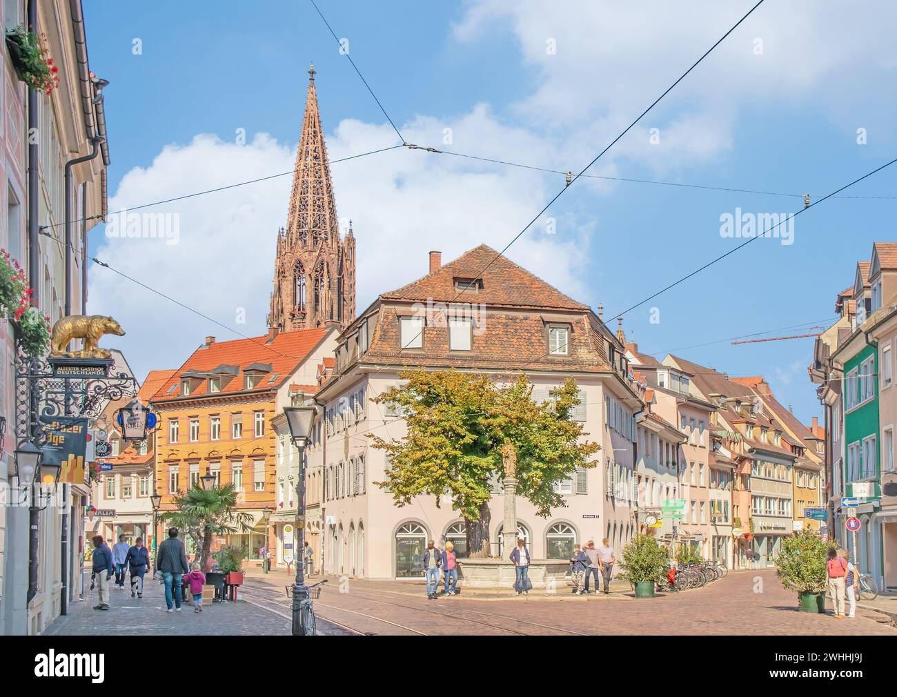 Old town cathedral freiburg hi-res stock photography and images - Alamy