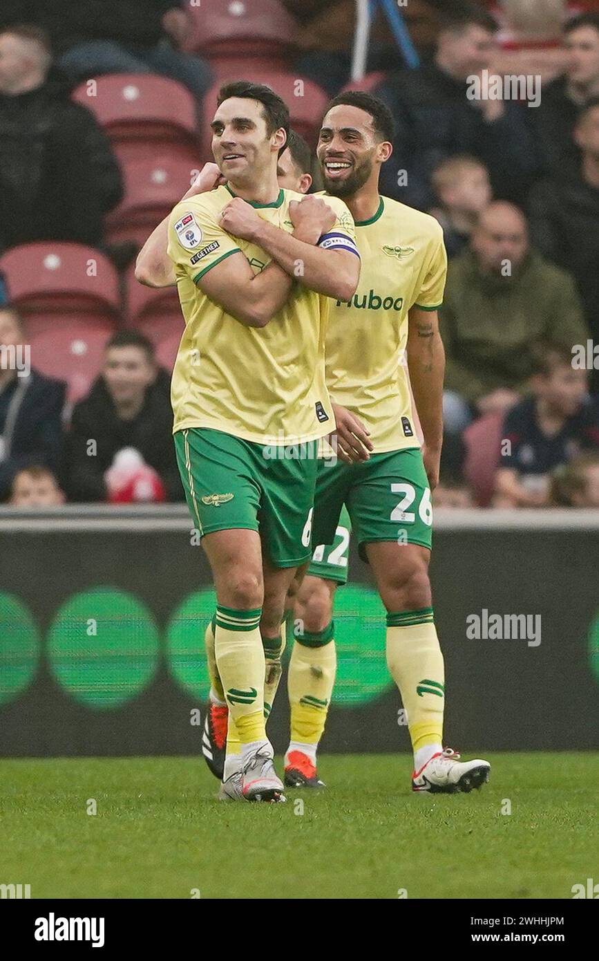 Bristol City's Matty James celebrates scoring during the Sky Bet ...