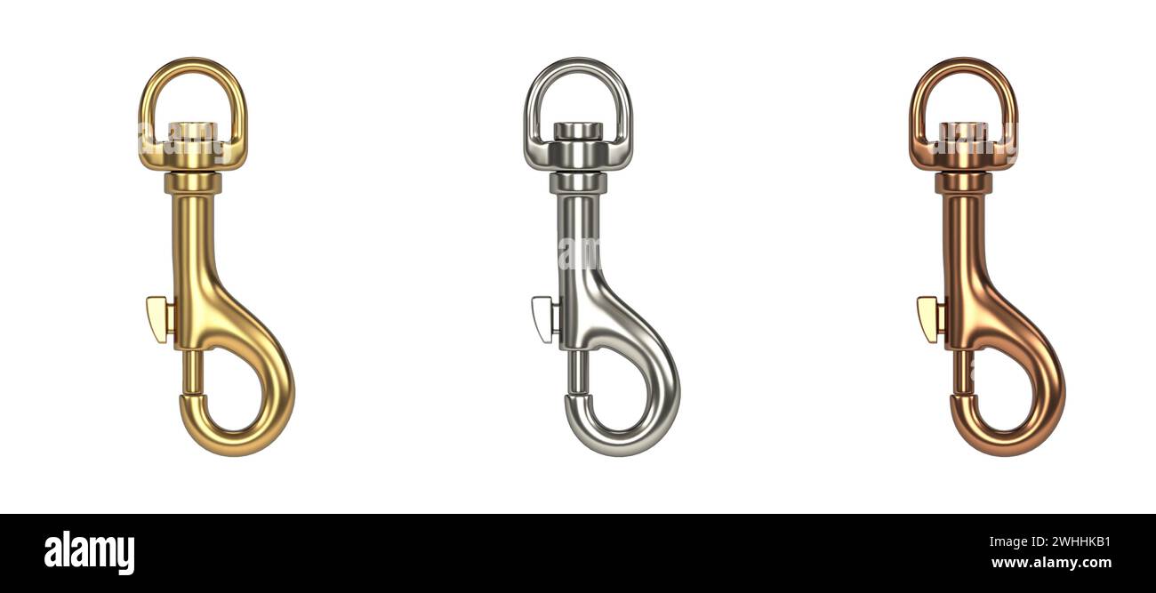 Trigger Hooks 3d Rendering Illustration Isolated On White Background