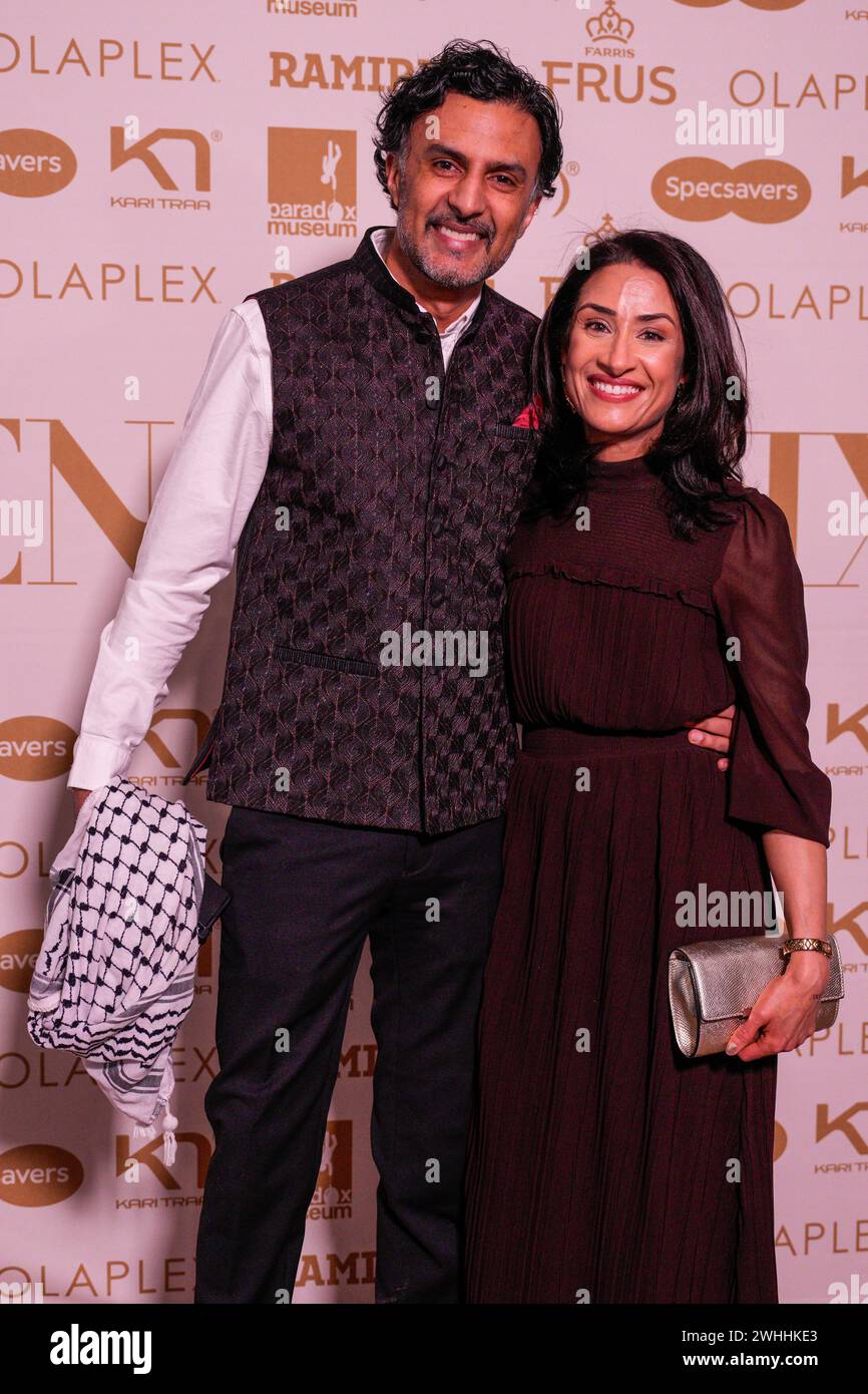 Oslo 20240209.Doctor Wasim Zahid on the red carpet before the Vixen ...