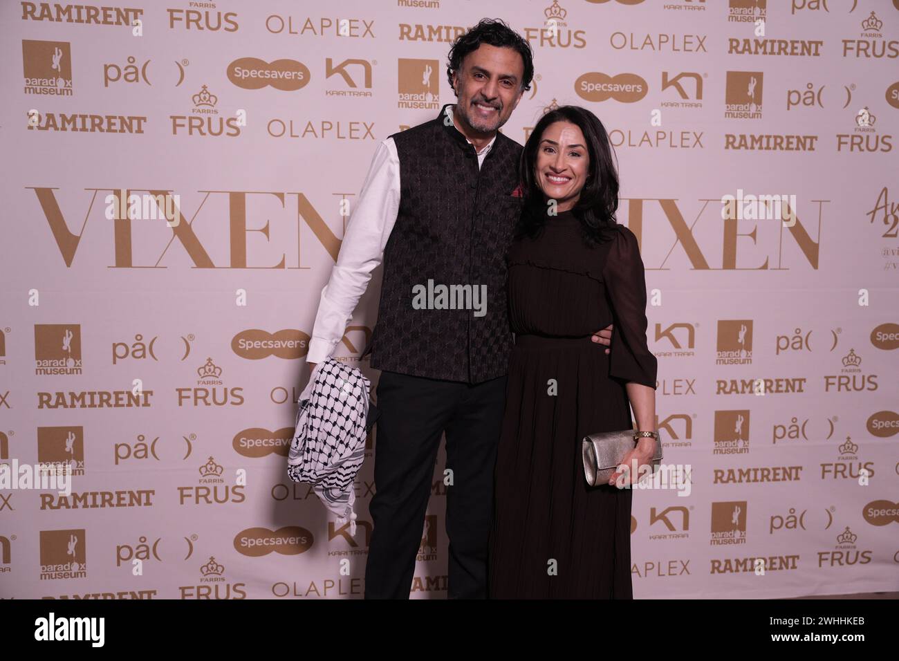 Oslo 20240209.Doctor Wasim Zahid on the red carpet before the Vixen ...