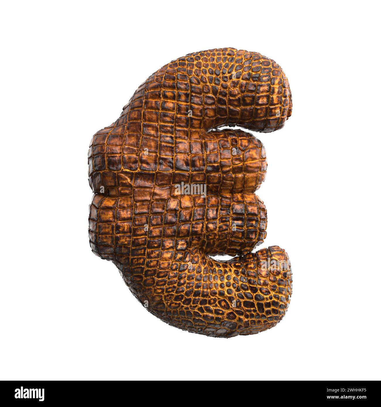 Crocodile euro currency sign - 3d Business reptile symbol - Suitable ...