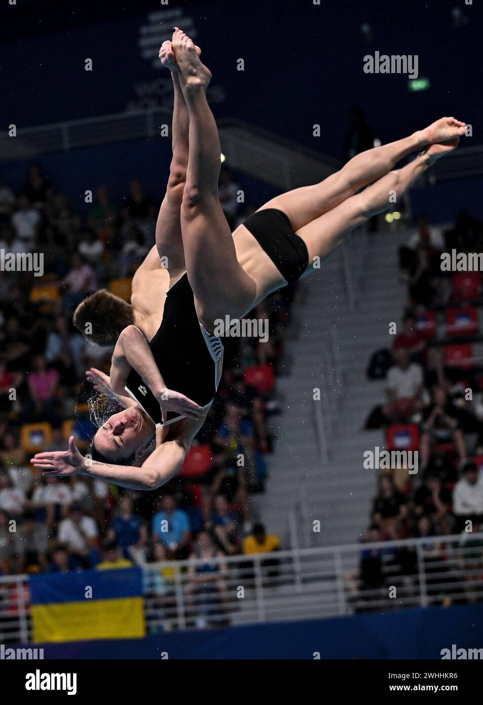 Doha, Qatar. 10th Feb, 2024. Anna Pysmenska(front)/Kyrylo Azarov of ...