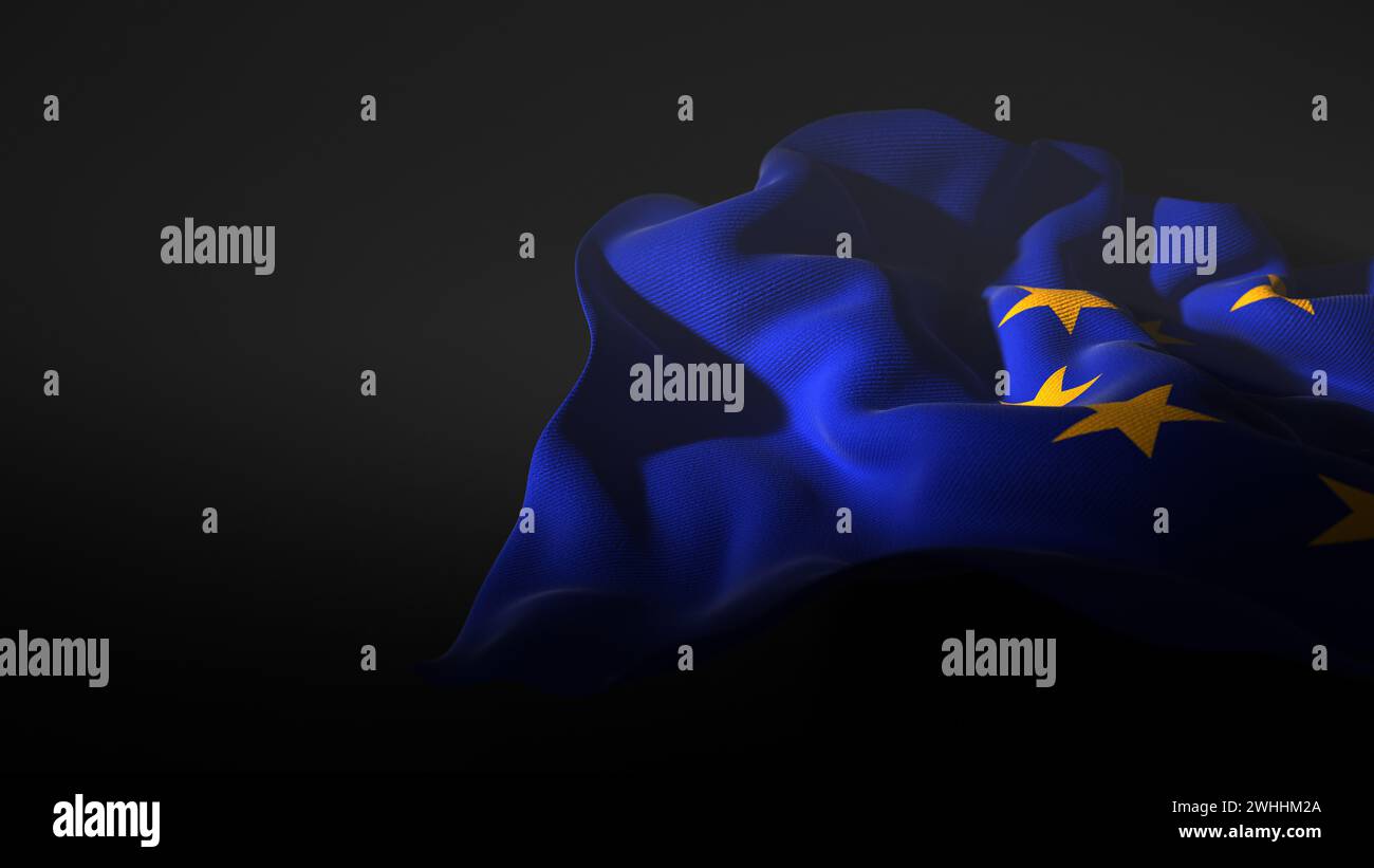 Dark european union flag hi-res stock photography and images - Alamy