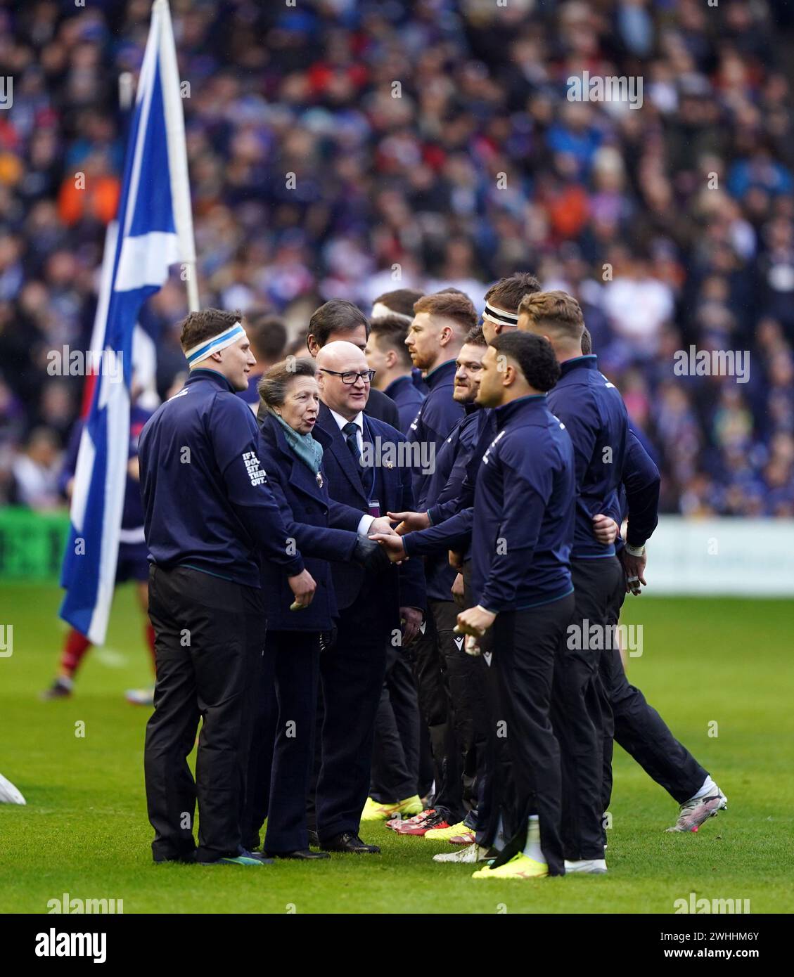 The Princess Royal, Patron of the Scottish Rugby Union with Scotland's ...