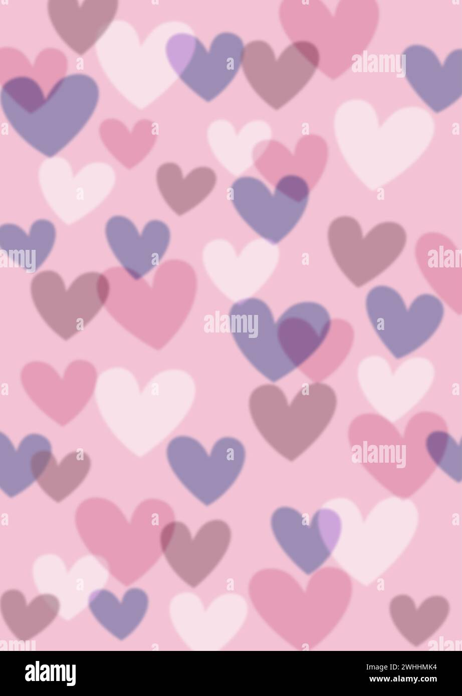 Amore pink hearts hi-res stock photography and images - Alamy