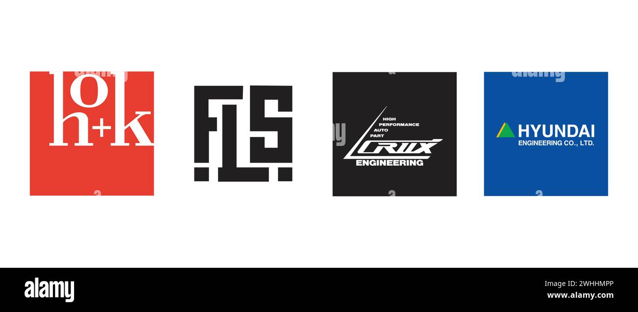HOK, F.L.Smidth, Hyundai Engineering, CRUX Engineering. Vector ...