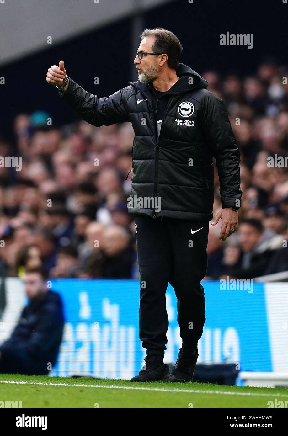 Brighton and Hove Albion assistant manager Andrea Maldera during the ...