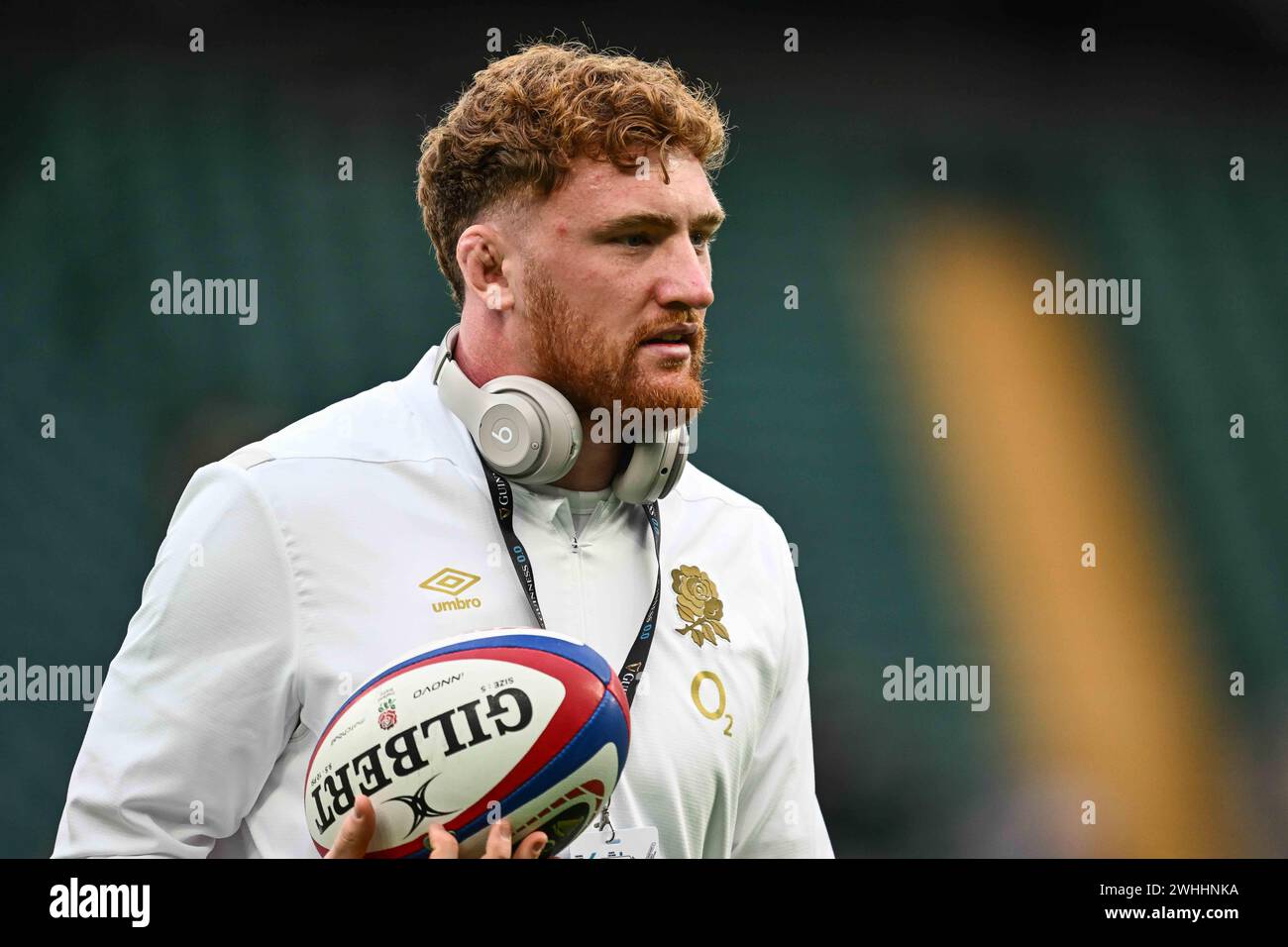 Ollie Chessum of England arrives ahead of the 2024 Guinness 6 Nations ...