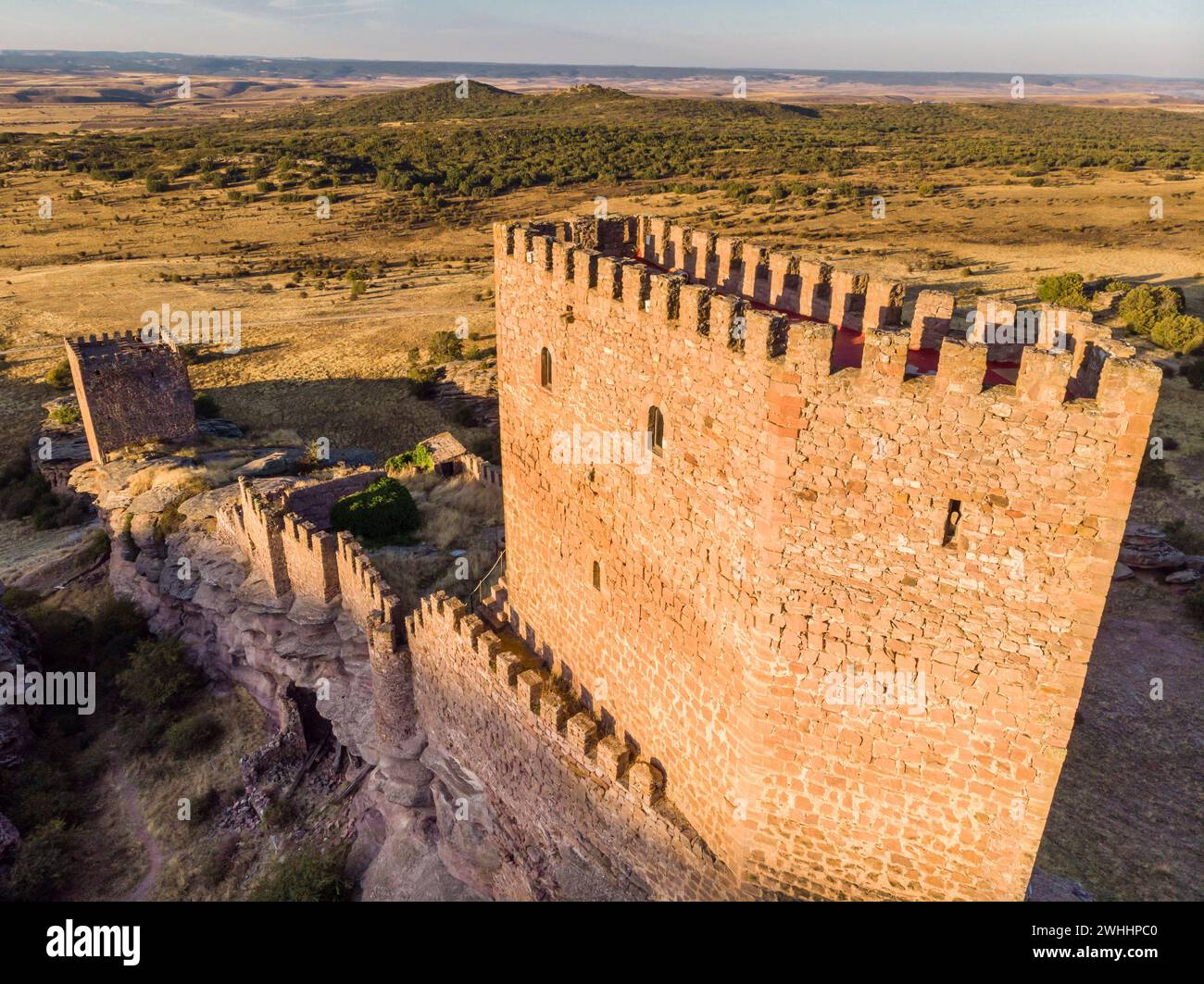 Medieval rock castle from above hi-res stock photography and images - Alamy