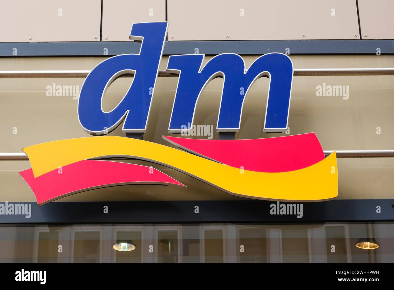 Dm, Facade with Logo Stock Photo - Alamy