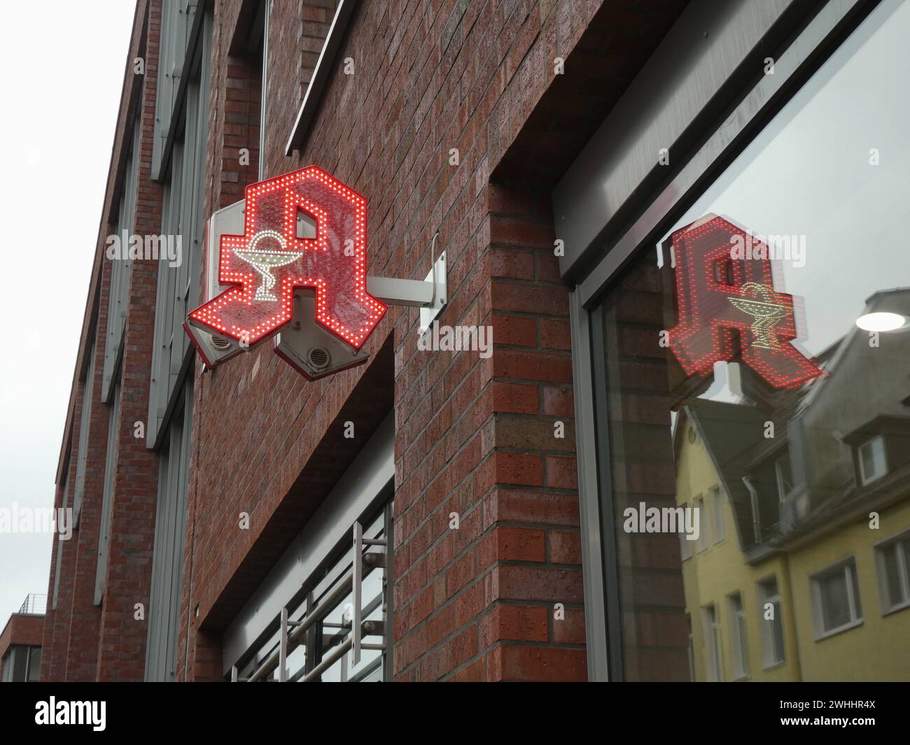 Cologne, Germany. 04th Feb, 2024. Sign for pharmacy, The red pharmacy A ...