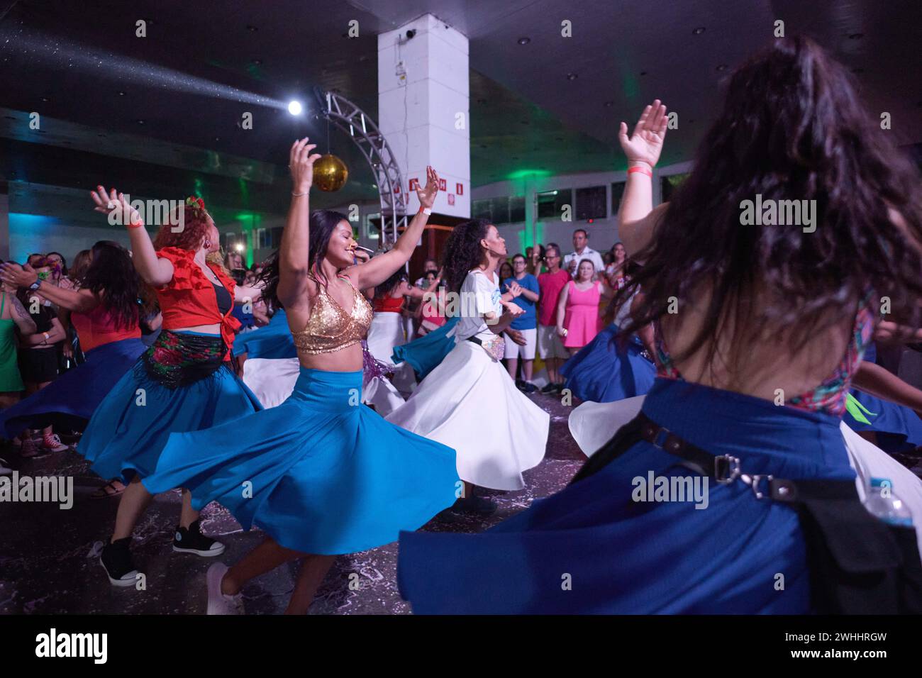Franca, Sao Paulo, Brazil. 10th Feb, 2024. Revelers celebrate during ...