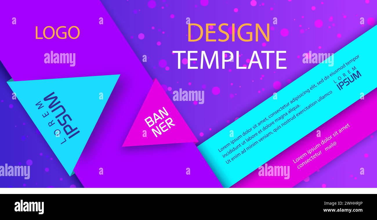 Advertising Banner .Abstract banner of geometric shapes Stock Vector ...
