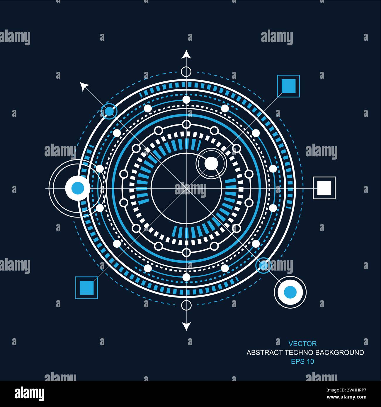 Hud Futuristic .Technical drawing.Electronic interface of the future ...