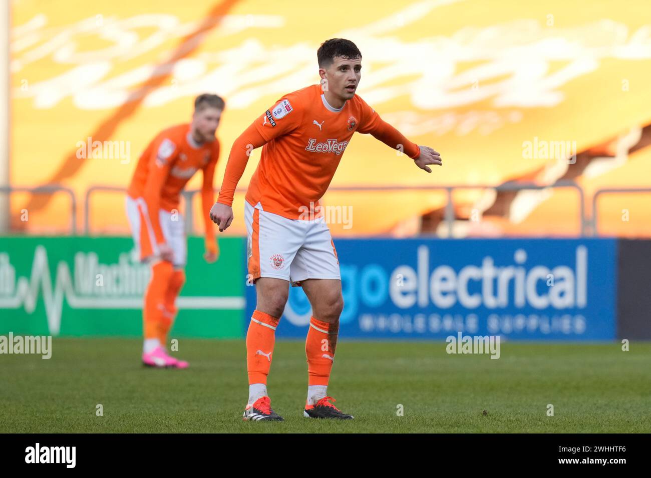 Albie Morgan of Blackpool during the Sky Bet League 1 match Blackpool ...