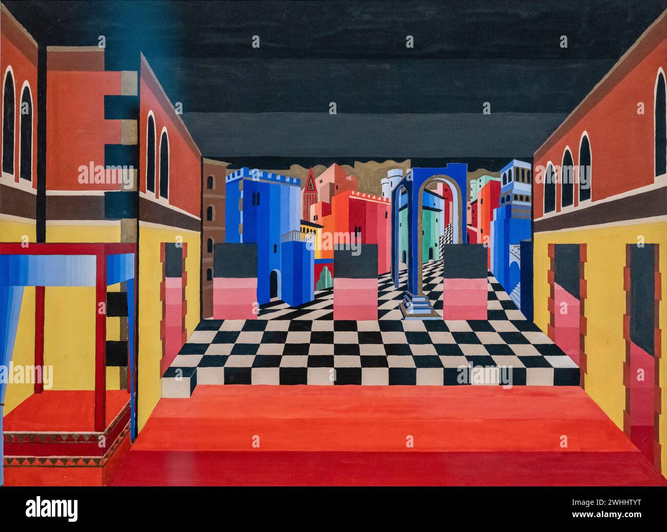 Stage scenery design Stock Photo - Alamy