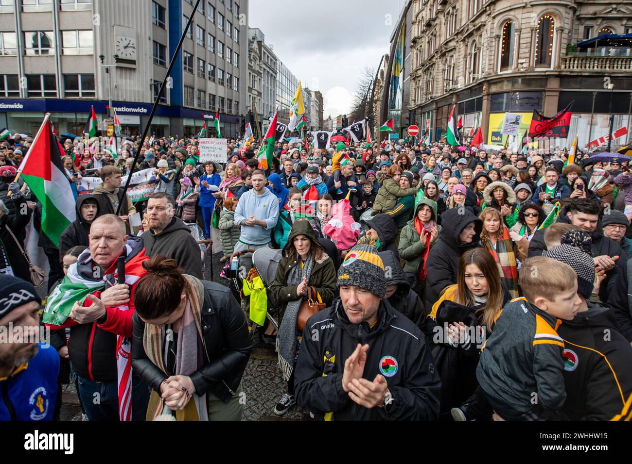 Belfast, UK. 10th Feb, 2024. Gaels Against Genocide is a grassroots ...