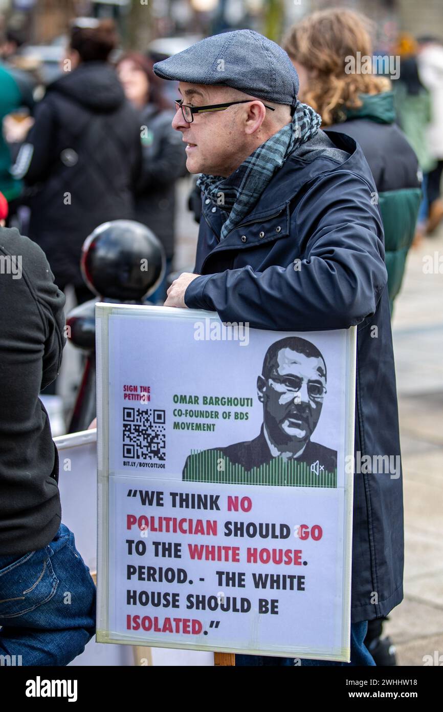 Belfast, UK. 10th Feb, 2024. Gaels Against Genocide is a grassroots ...