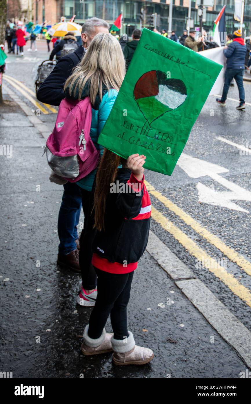 Belfast, UK. 10th Feb, 2024. Gaels Against Genocide is a grassroots ...