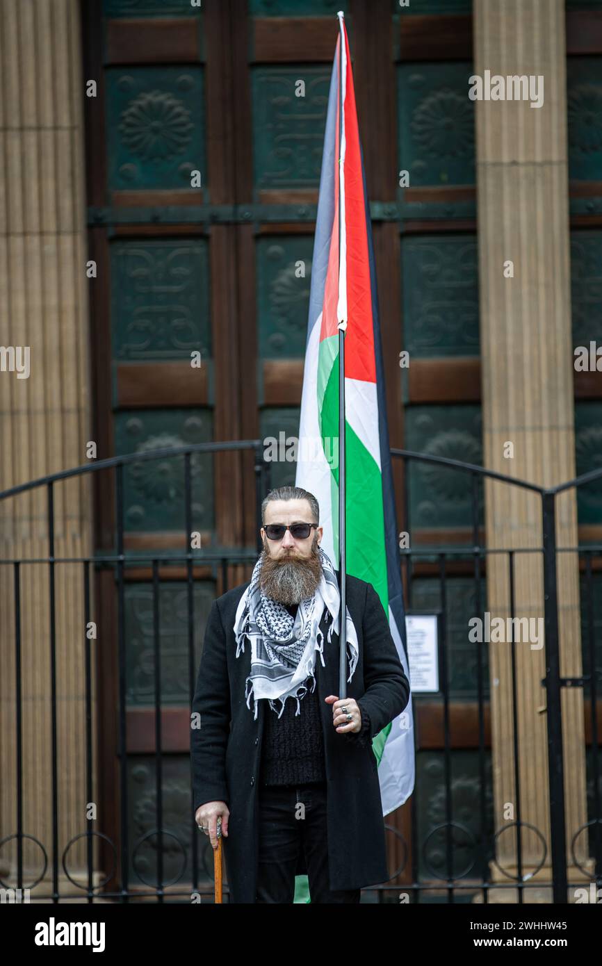 Belfast, UK. 10th Feb, 2024. Gaels Against Genocide is a grassroots ...