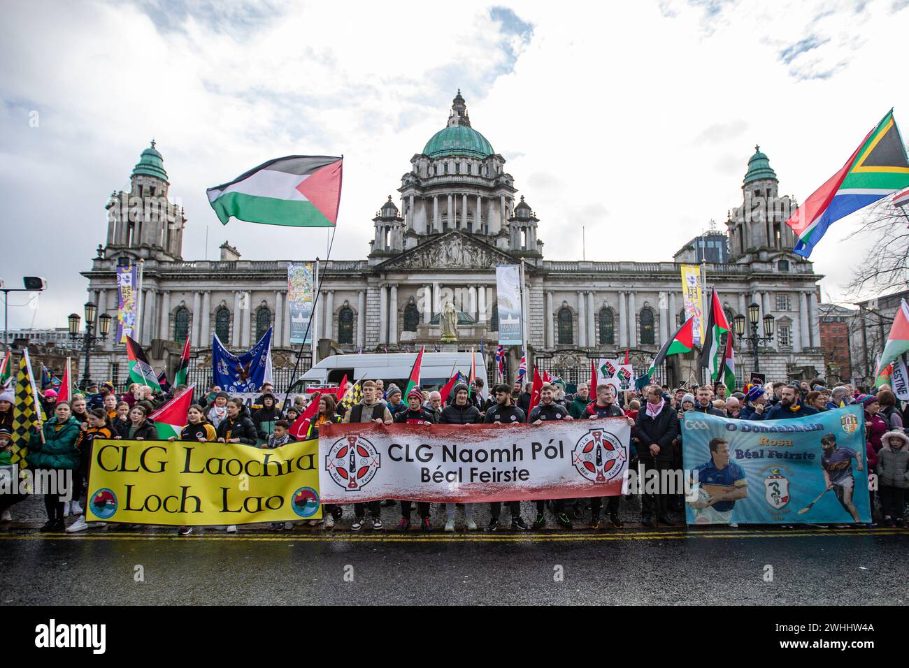 Belfast, UK. 10th Feb, 2024. Gaels Against Genocide is a grassroots ...