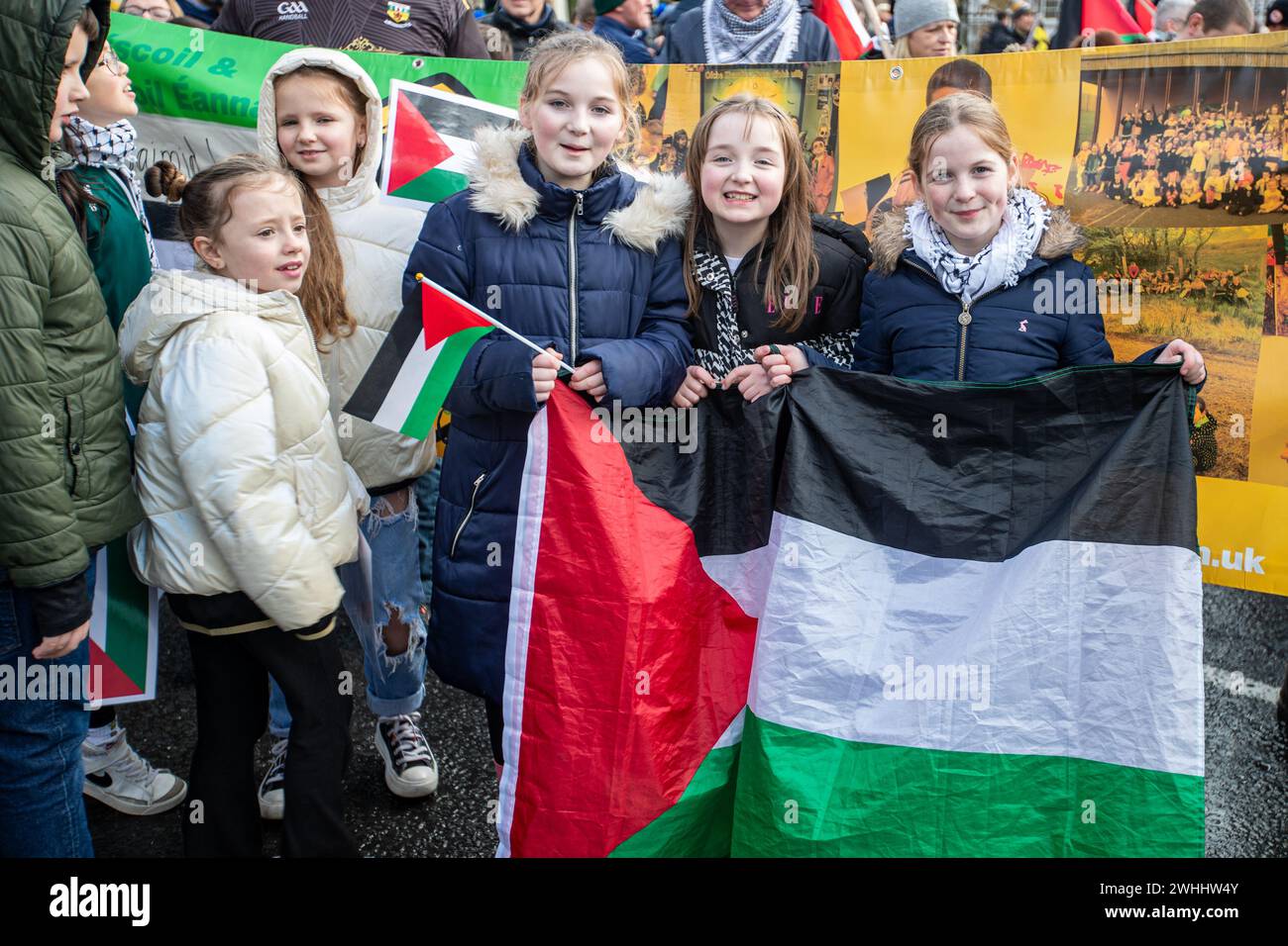 Belfast, UK. 10th Feb, 2024. Gaels Against Genocide is a grassroots ...