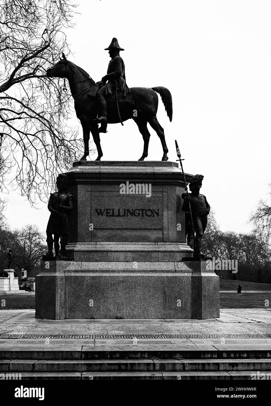 Statue of wellington Black and White Stock Photos & Images - Alamy