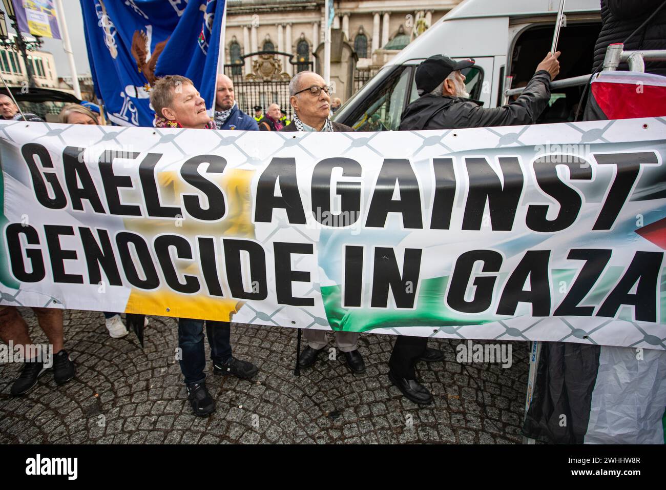 Belfast, UK. 10th Feb, 2024. Gaels Against Genocide is a grassroots ...