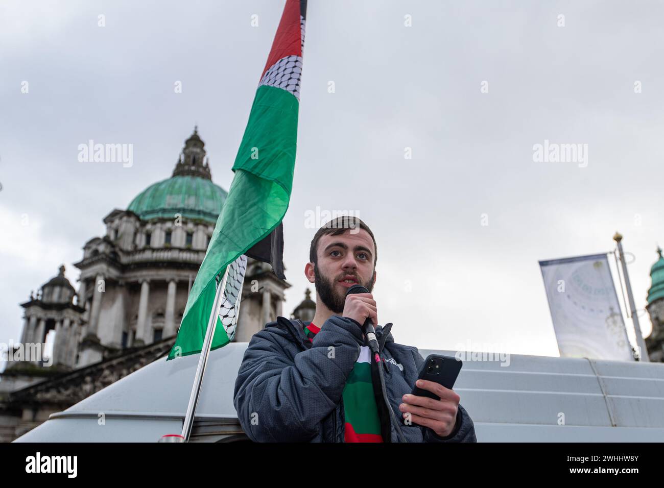 Belfast, UK. 10th Feb, 2024. Gaels Against Genocide is a grassroots ...