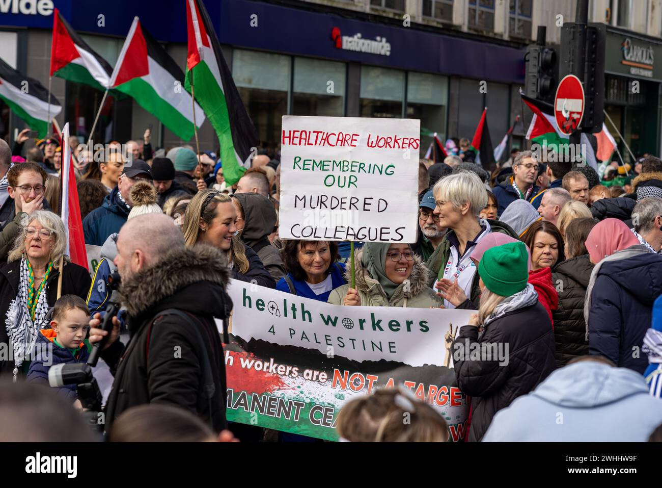 Belfast, UK. 10th Feb, 2024. Gaels Against Genocide is a grassroots ...