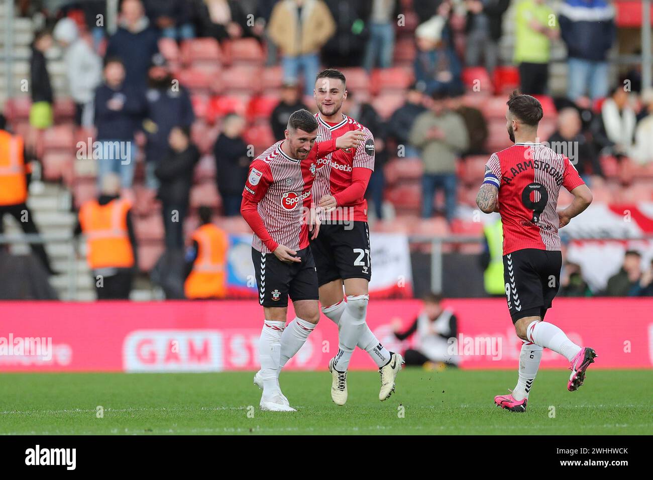 Southampton, UK. 10th Feb, 2024. Southampton midfielder Joe Rothwell ...
