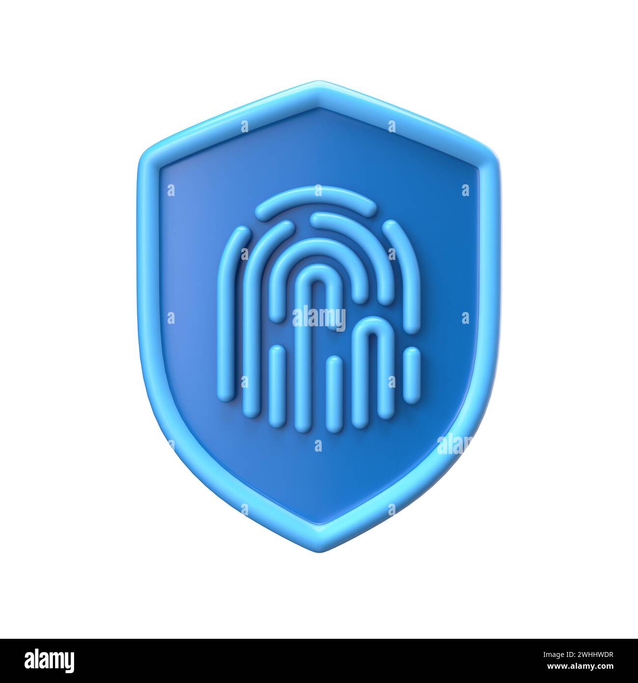 Biometric fingerprint abstract concept Cut Out Stock Images & Pictures - Alamy