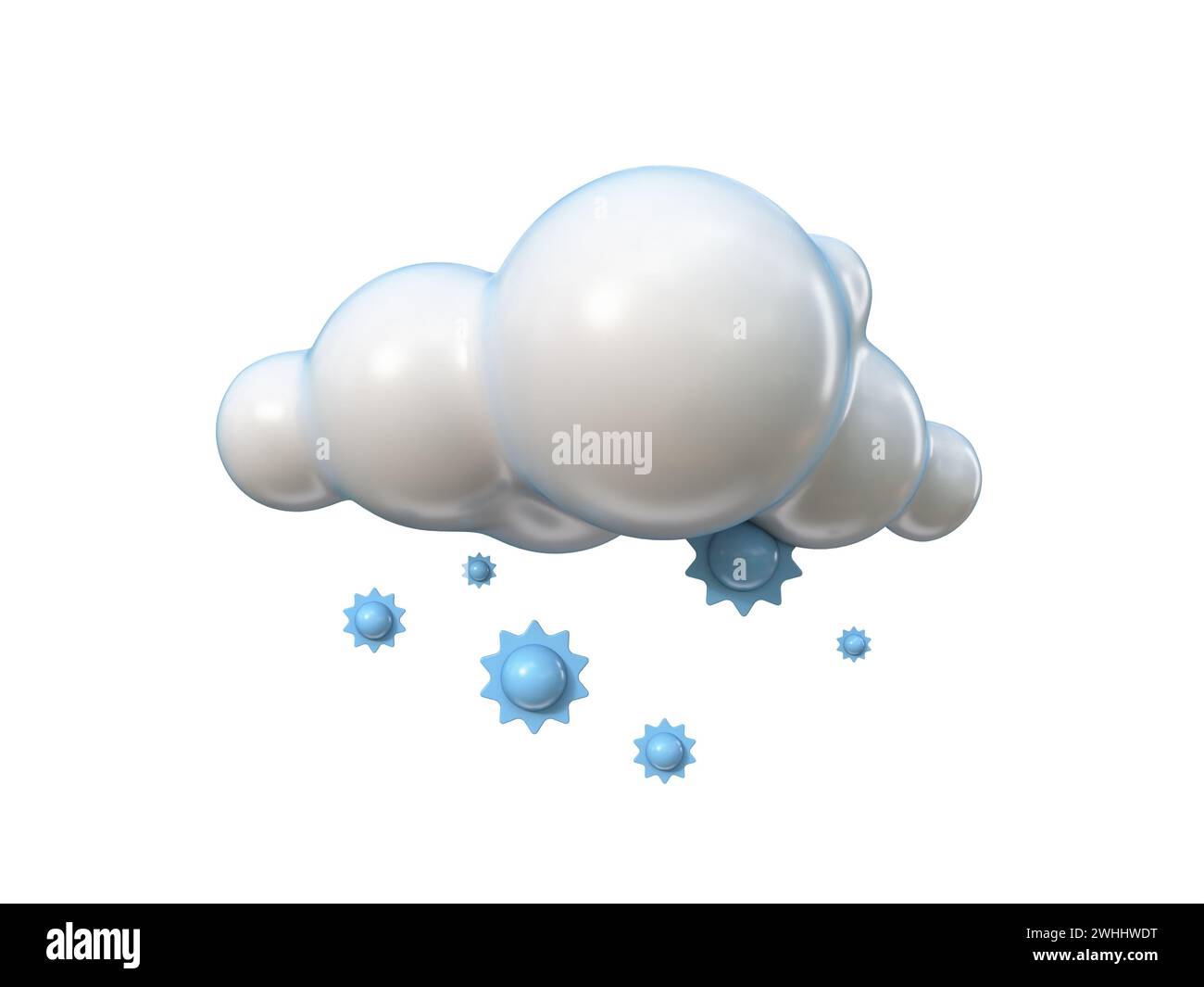 Cloud snow icon cartoon hi-res stock photography and images - Alamy