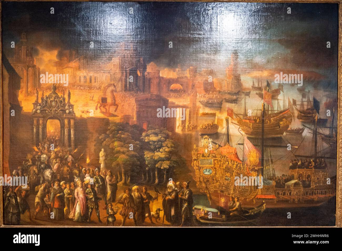 The sack of Troy Stock Photo - Alamy