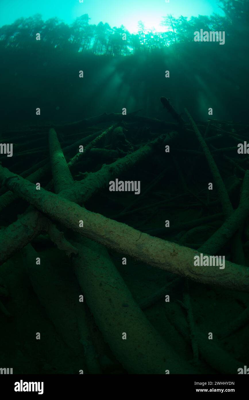 Mountain Lake - underwater Stock Photo - Alamy