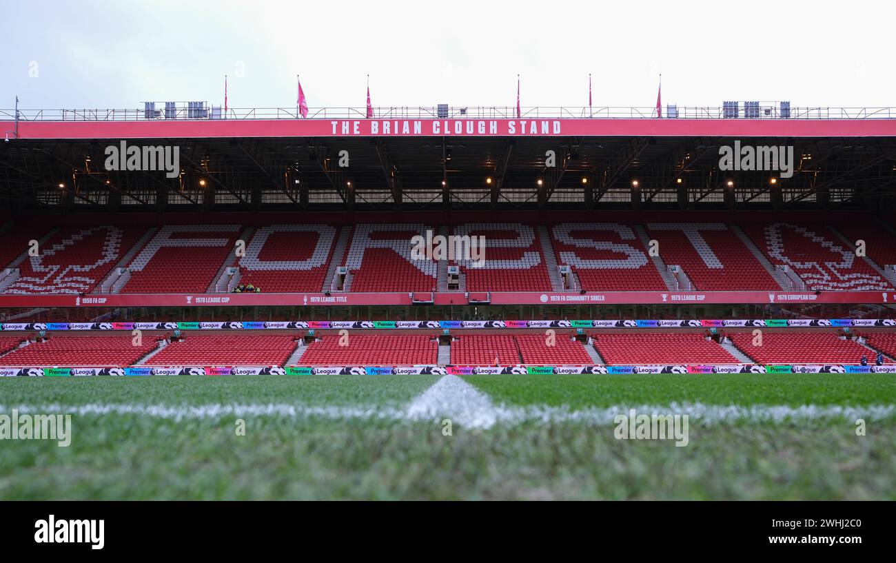 The City Ground, Nottingham, UK. 10th Feb, 2024. Premier League ...